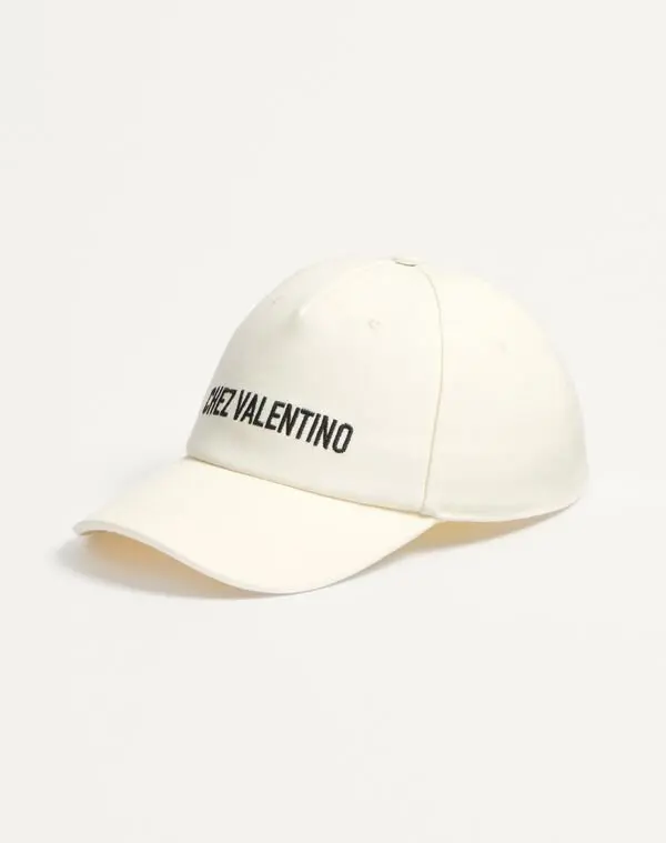 Valentino Garavani Chez Cotton Baseball Cap With Embroidery