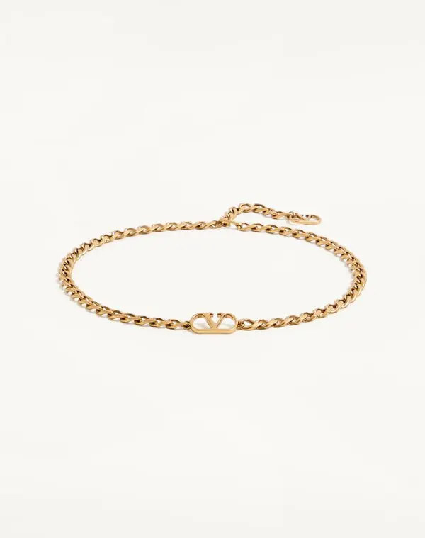 Valentino Garavani Vlogo Signature Chain Belt - Gold