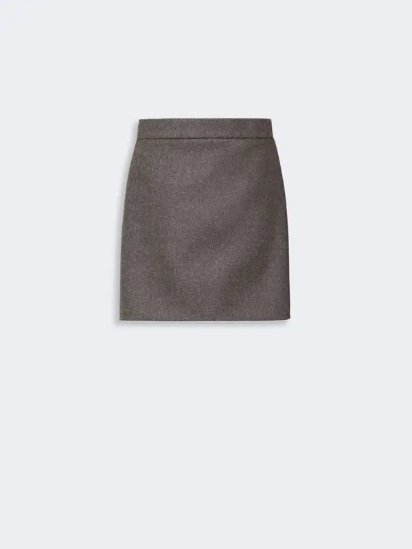 Max Mara Straight Double Wool Mini Skirt