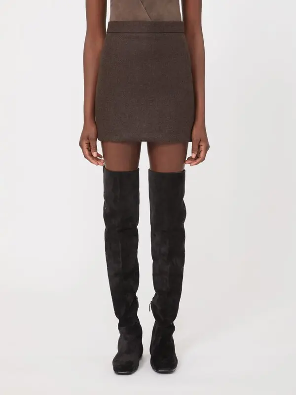 Max Mara Short Double Wool Skirt