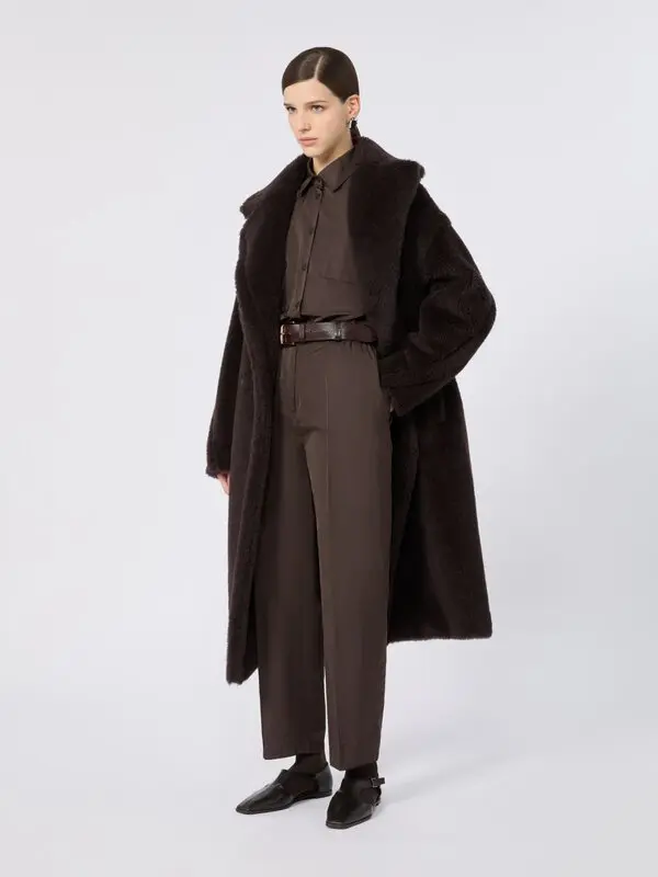 Max Mara Silk-blend Radzimir Trousers - Dark Brown