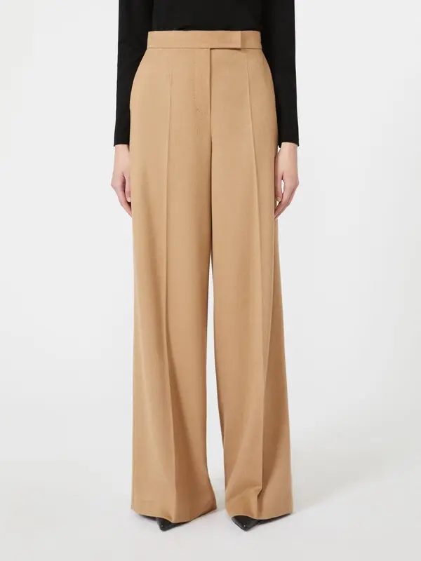 Max Mara Wide Sable-look Trousers