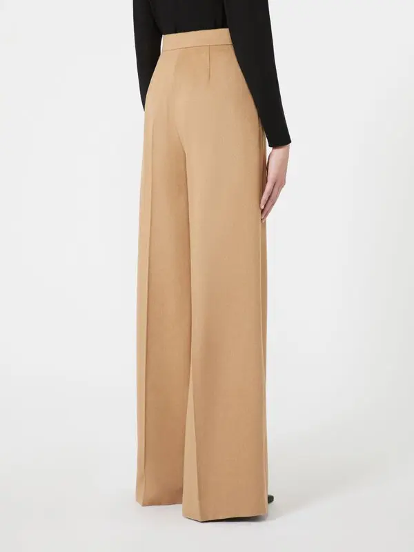Max Mara Wide Sable-look Trousers