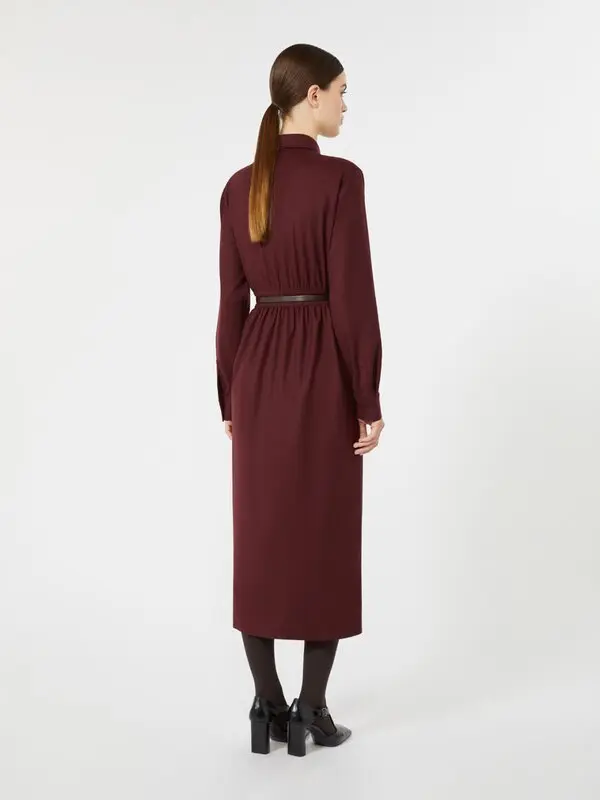 Max Mara Wool Flannel Shirt Dress