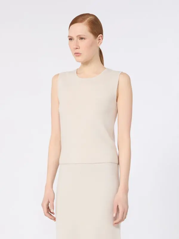 Max Mara Wool And Cashmere Sleeveless Sweater