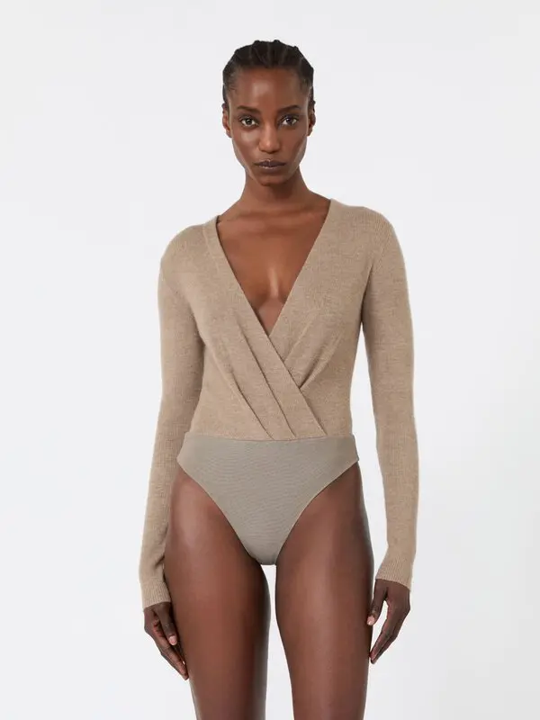 Max Mara Cashmere Rib-knit Bodysuit