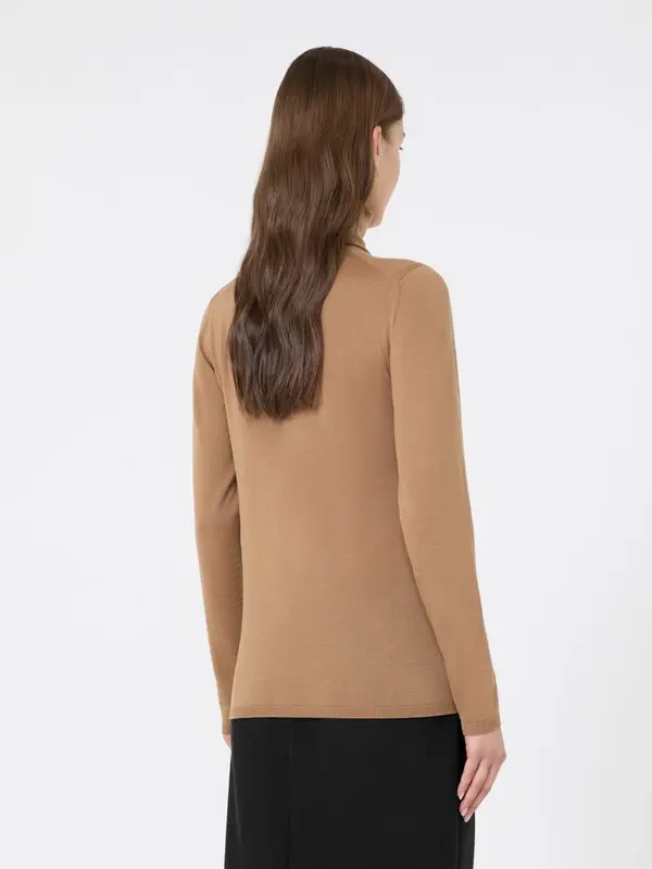 Max Mara Wool Yarn Polo-neck Sweater