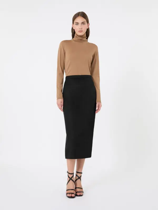 Max Mara Wool Yarn Polo-neck Sweater