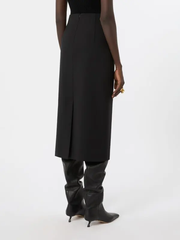 Max Mara Slim Stretch Wool Skirt
