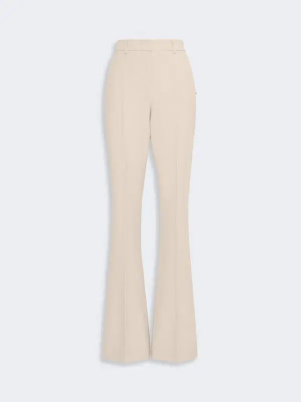 Max Mara Flared Stretch Wool Trousers