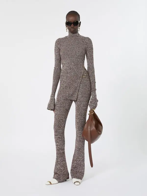 Max Mara Wool-blend Slim Flared Trousers