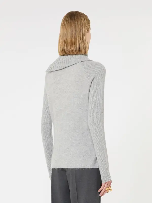 Max Mara Slim Asymmetrical Wool Sweater