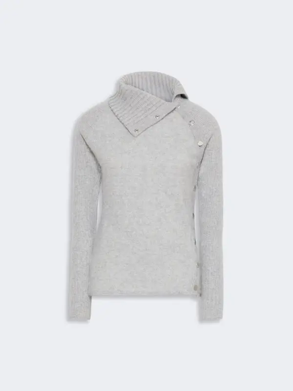 Max Mara Slim Asymmetrical Wool Sweater