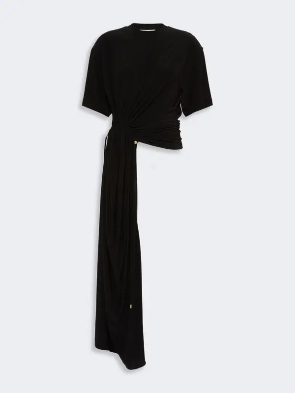 Max Mara Short-sleeved Draped Jersey Top