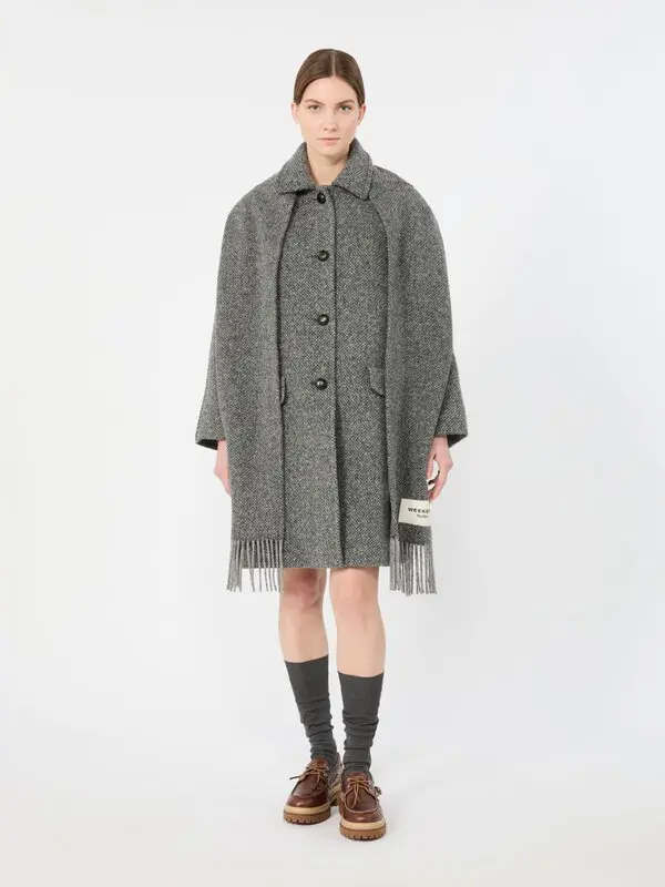 Max Mara Wool-blend Tweed Coat