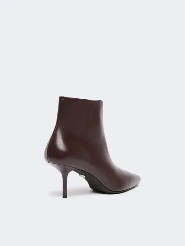 Max Mara Smooth Leather Ankle Boots