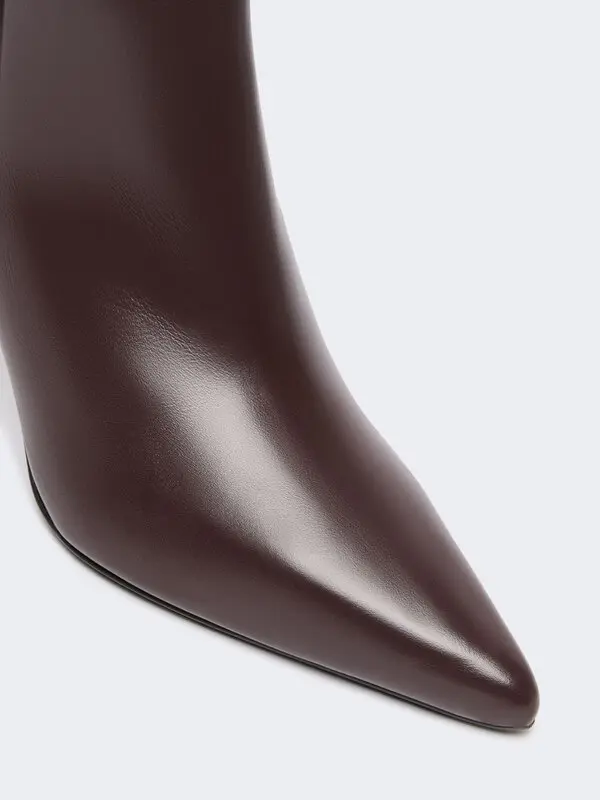 Max Mara Smooth Leather Ankle Boots