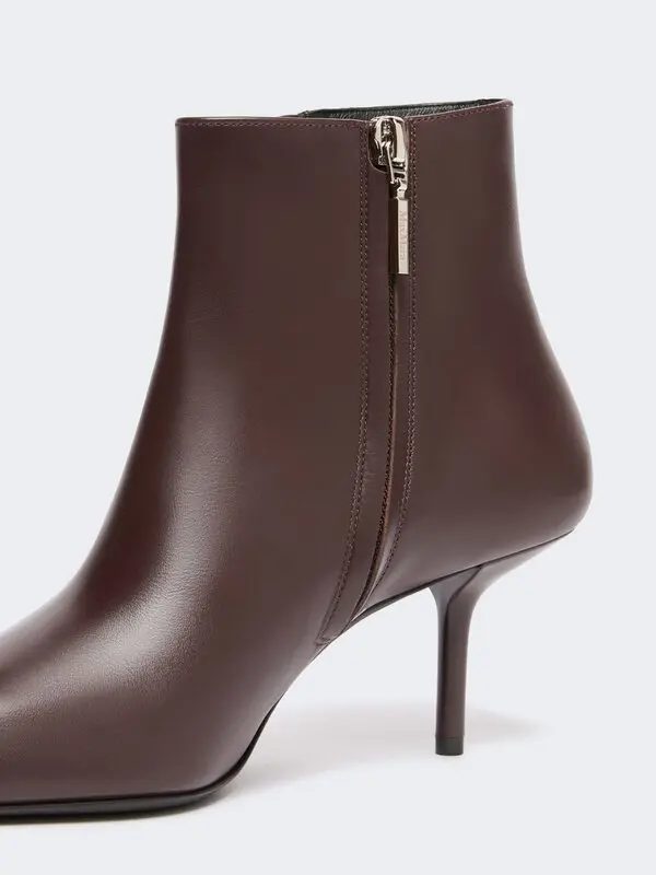 Max Mara Smooth Leather Ankle Boots