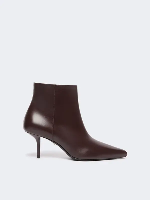 Max Mara Smooth Leather Ankle Boots