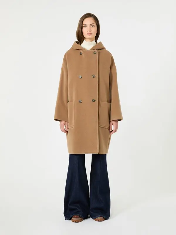 Max Mara Wool And Alpaca Beaver Cloth Coat