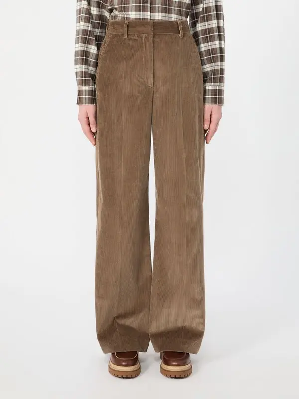 Max Mara Cotton Velvet Trousers