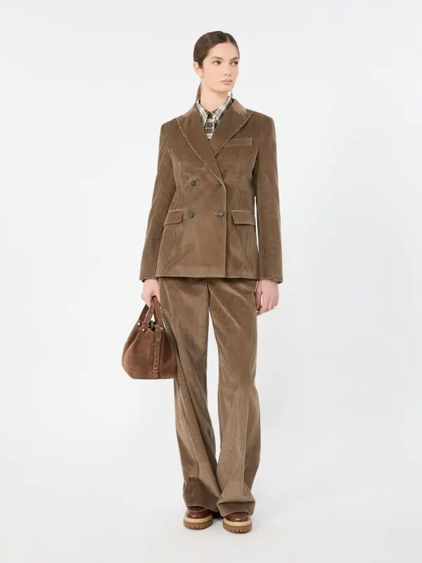 Max Mara Cotton Velvet Trousers