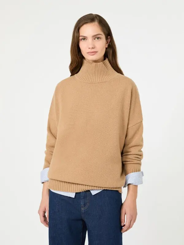 Max Mara Wool Knit Turtleneck Jumper
