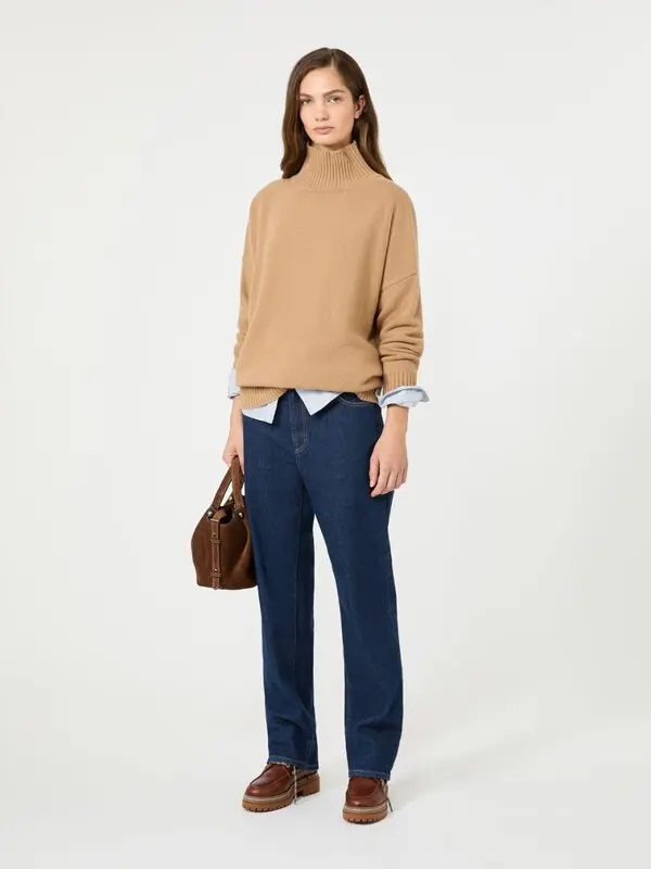 Max Mara Wool Knit Turtleneck Jumper