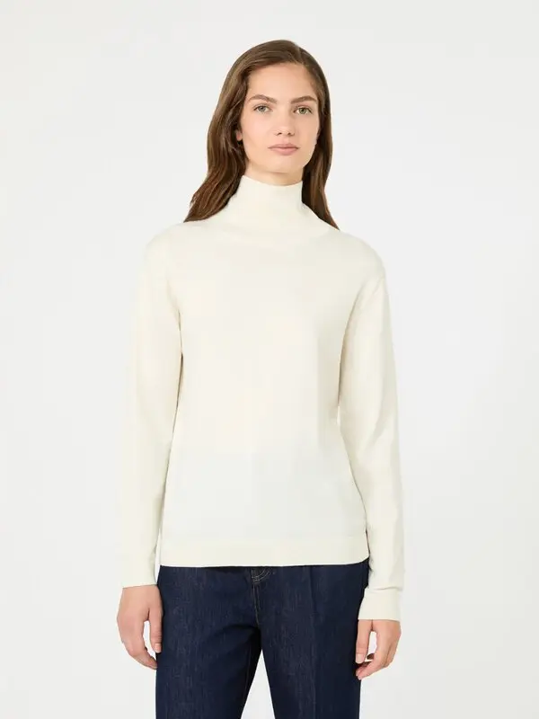 Max Mara Wool And Silk Knit Turtleneck