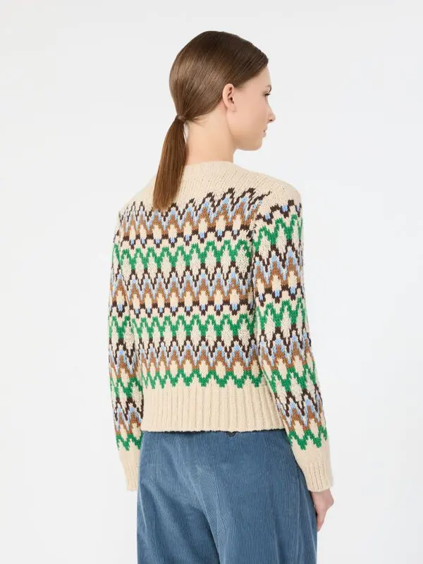 Max Mara Jacquard Wool And Cashmere Sweater