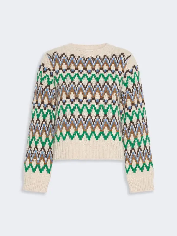 Max Mara Jacquard Wool And Cashmere Sweater