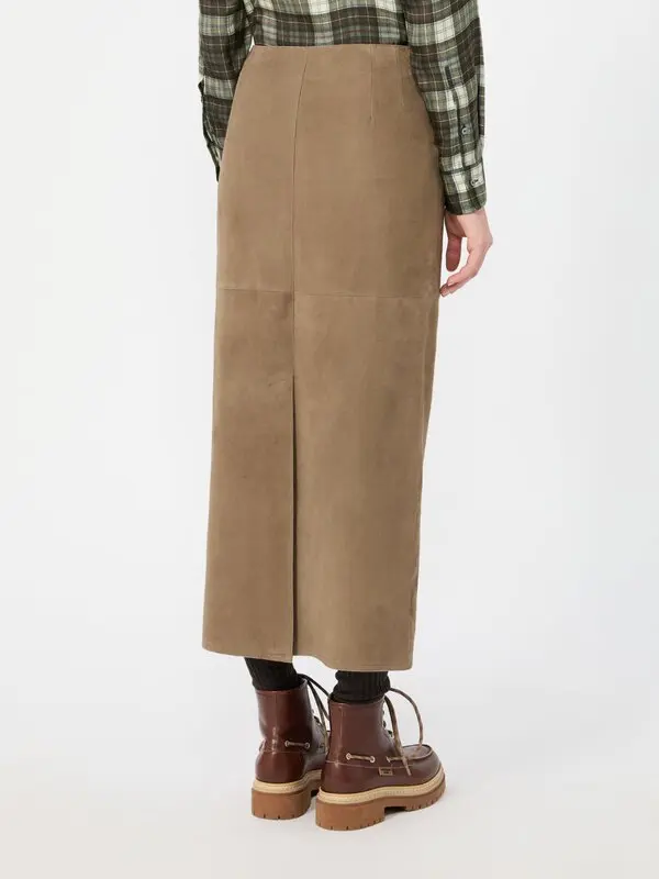 Max Mara Suede Midi Skirt