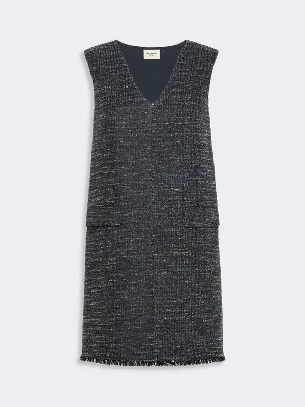 Max Mara Bouclé Jersey Sleeveless Dress