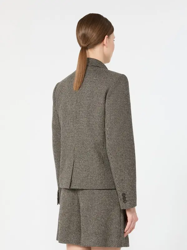 Max Mara Double-breasted Jacket In Micro Jacquard Jersey