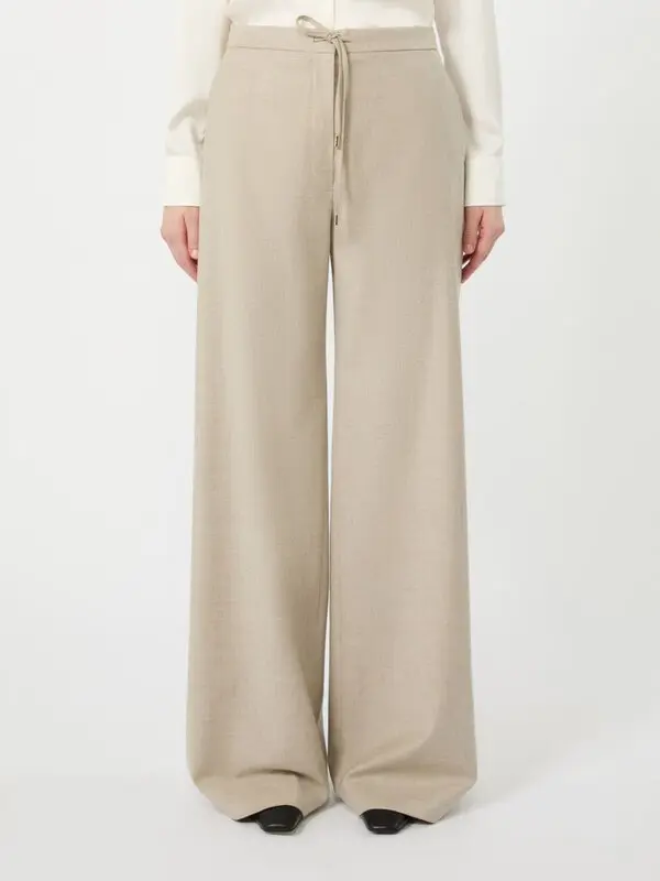 Max Mara Stretch Wool Flannel Joggers