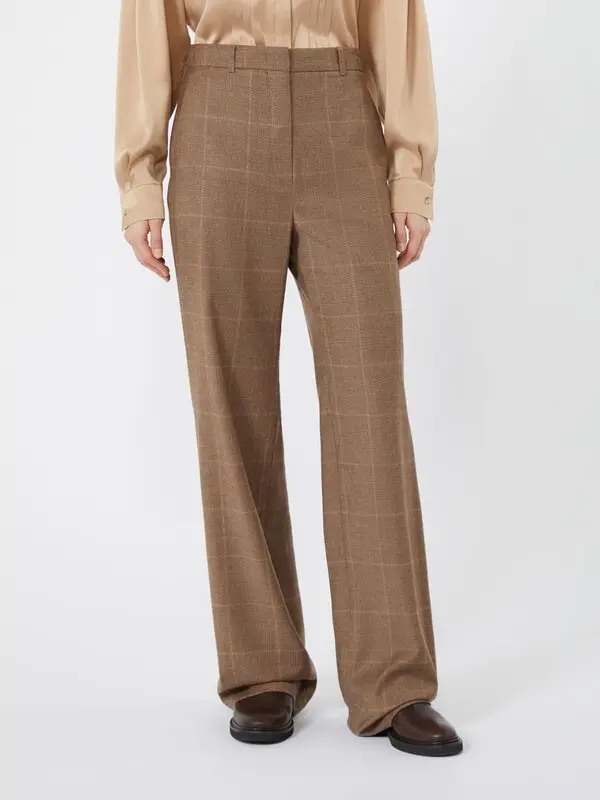 Max Mara Straight-fit Wool Flannel Trousers