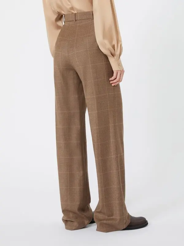 Max Mara Straight-fit Wool Flannel Trousers