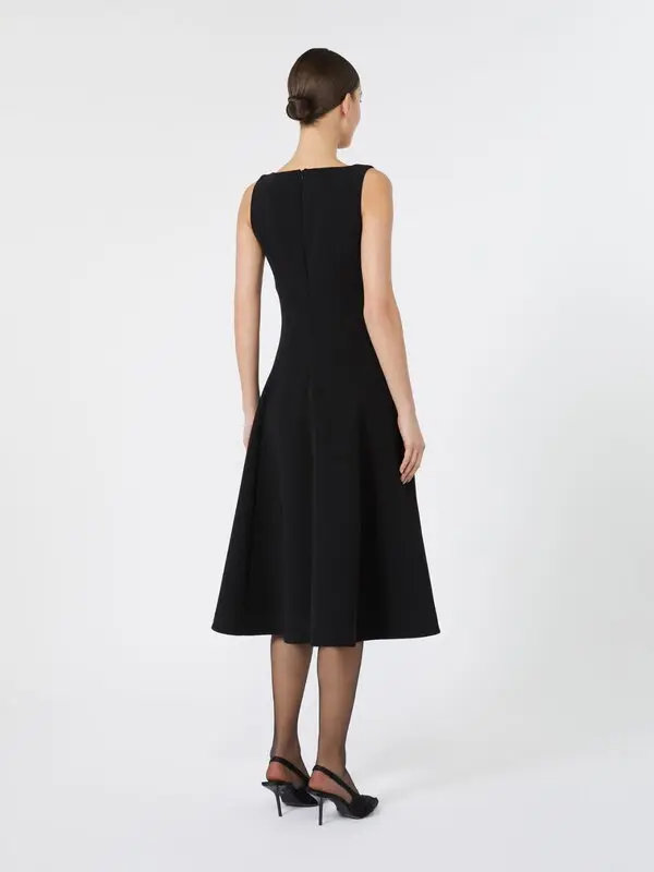 Max Mara Cady Midi Dress With Circle Skirt