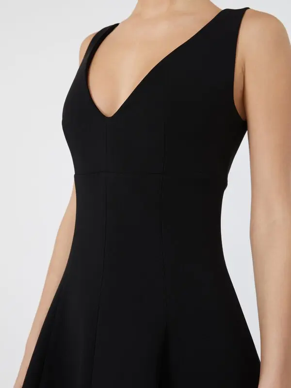 Max Mara Cady Midi Dress With Circle Skirt