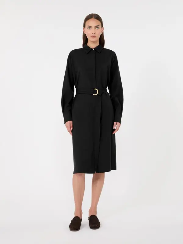 Max Mara Woolen Cloth Shirt Dress