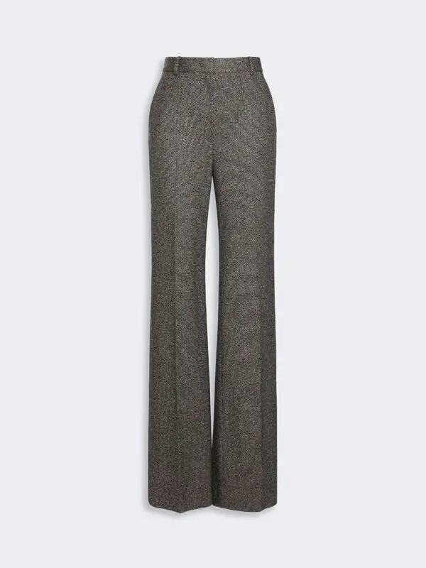 Max Mara Flared Jacquard Jersey Trousers