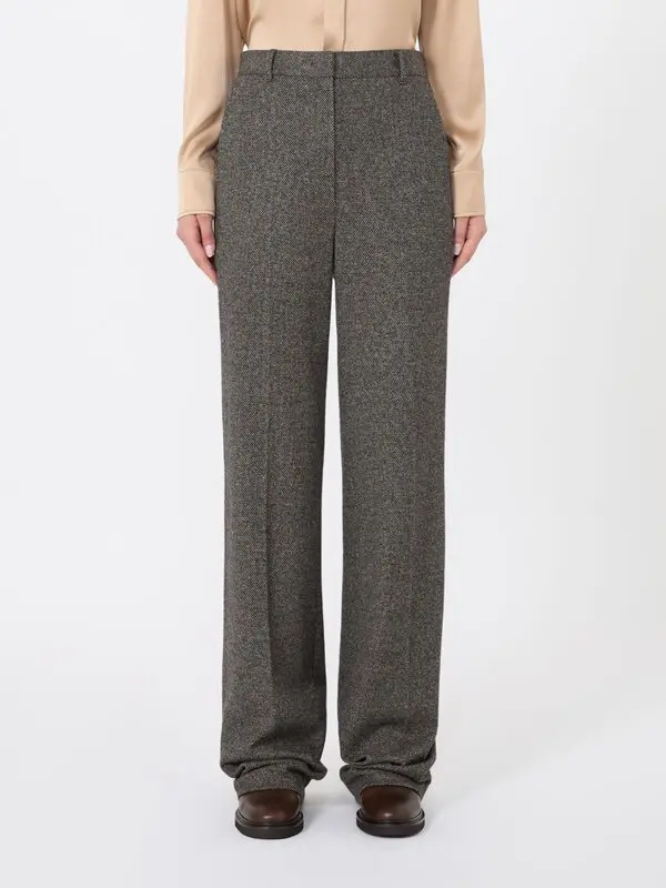 Max Mara Flared Jacquard Jersey Trousers