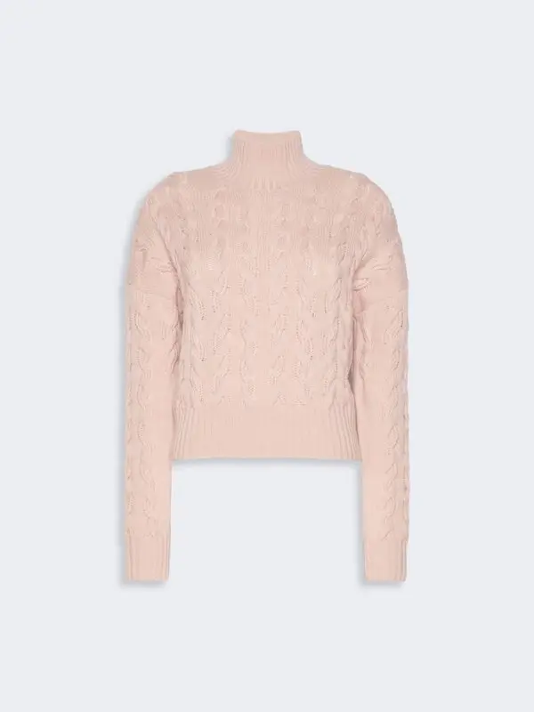Max Mara Wool And Cashmere Cable-knit Sweater