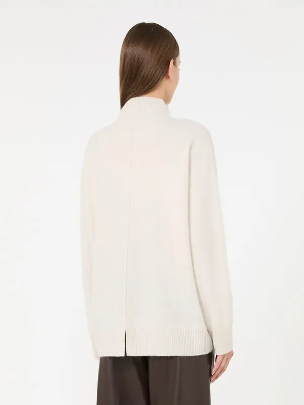 Max Mara Brushed Wool Polo-neck Sweater