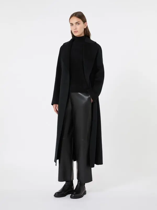 Max Mara Brushed Wool Yarn Polo-neck Sweater