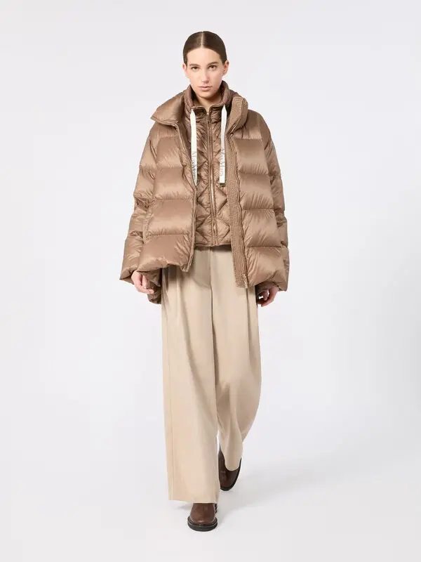 Max Mara Roomy Puffer Jacket In Water-repellent Plain-weave Fabric