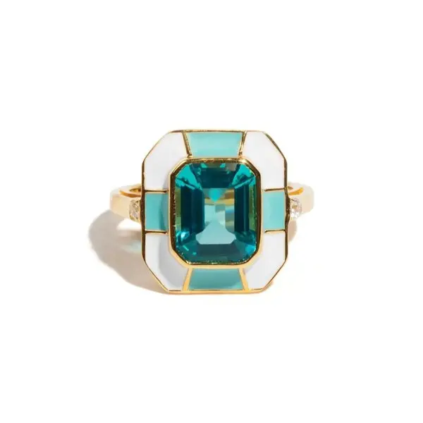 THE BAG ICON The Icon Statement Ring - Blue