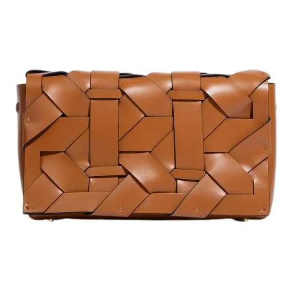THE BAG ICON Zenobia Woven Clutch
