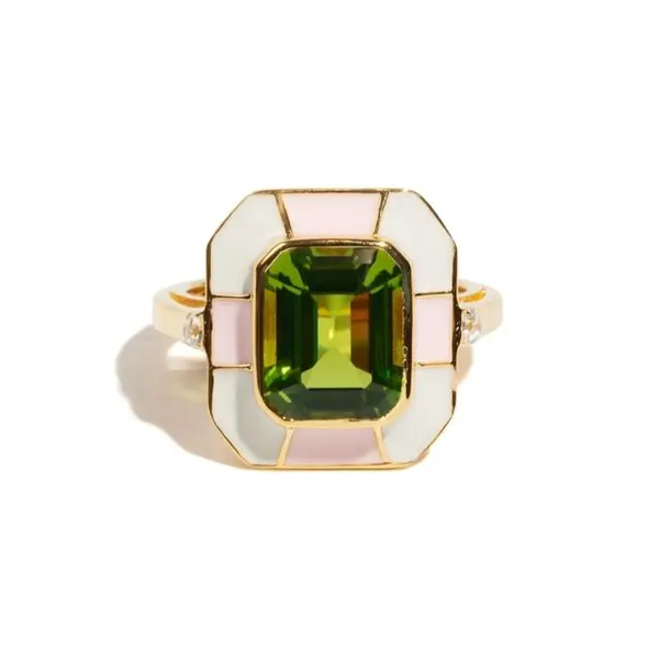 THE BAG ICON The Icon Statement Ring - Green