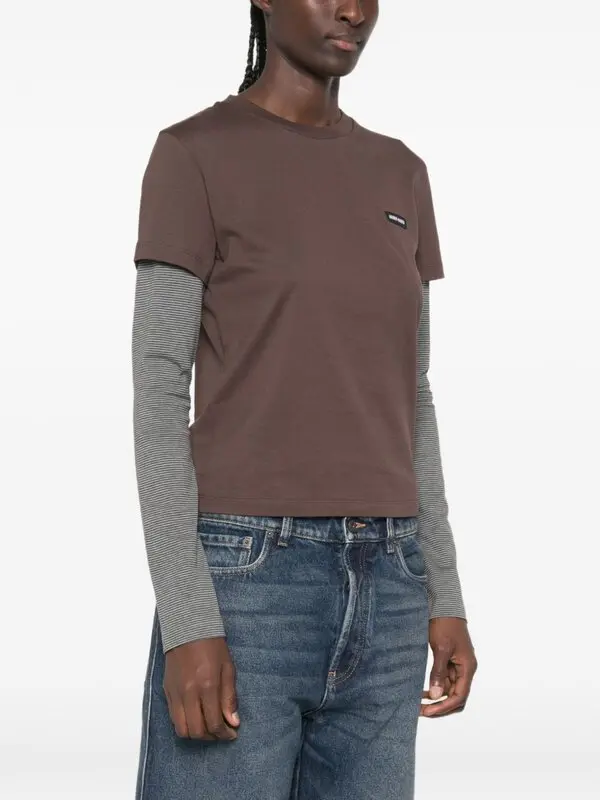 Miu Miu Layered Cotton T-shirt
